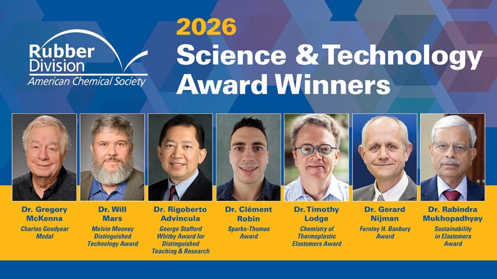 2026 Science & Technology Award Winners - Rubber Division